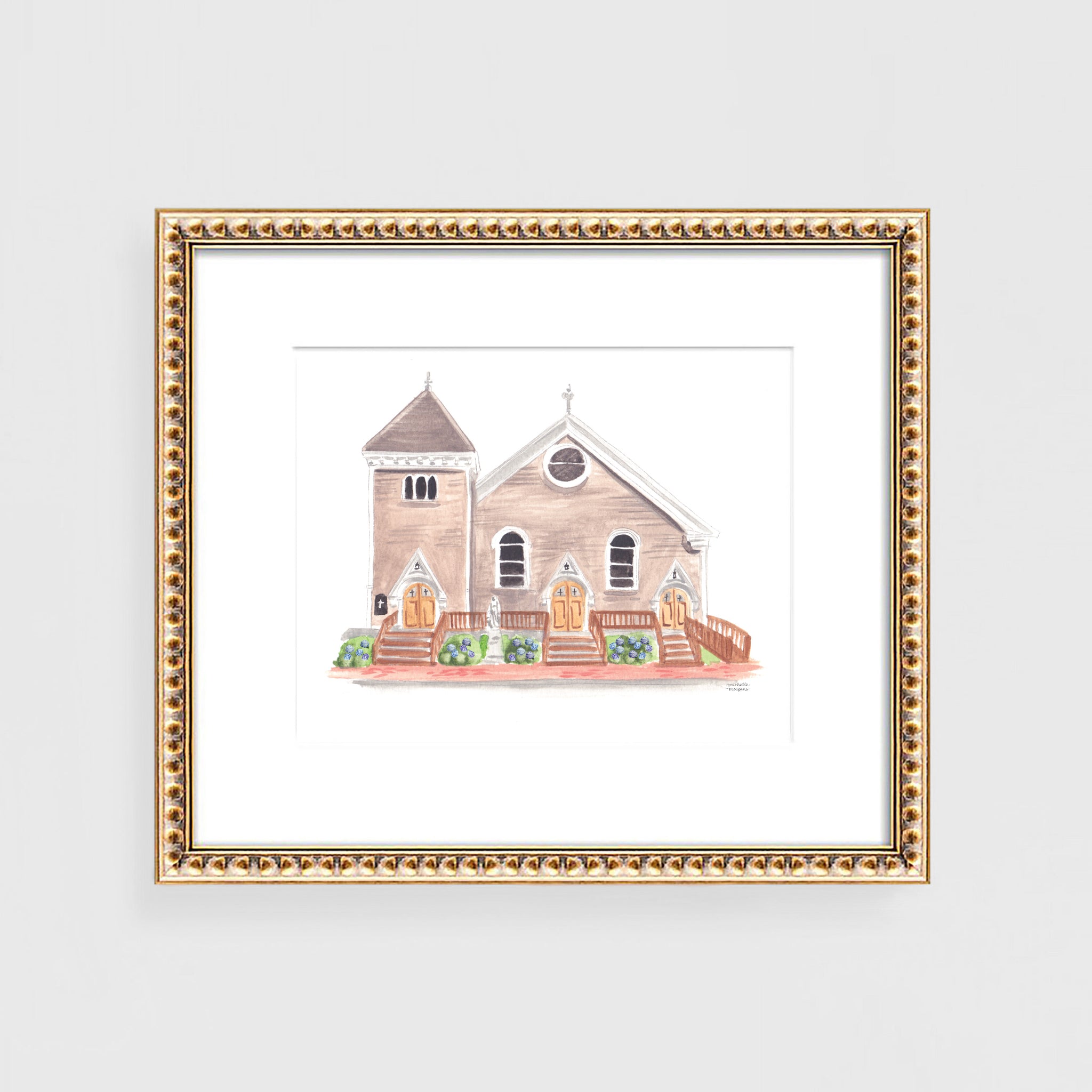 St. Mary, Our Lady of the Isle Catholic Church Art Print